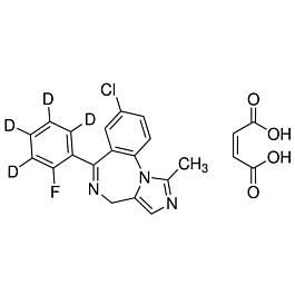 Midazolam-D₄ maleate, 100 μg/mL (as free base)