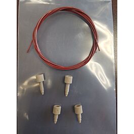 PEEK Tubing and Fitting Kit- 5' .005 id Tubing, 2 Long and 2 Short ...